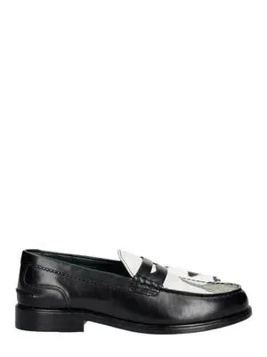 Clarks Craftmaster Graphic-print Leather Loafers - Black
