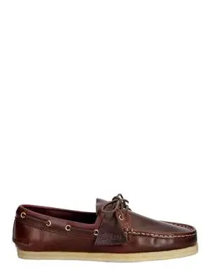 Clarks Leather Lace-up Loafers - Brown