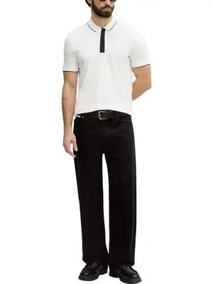 Armani Exchange Logo-tape Polo Shirt - White