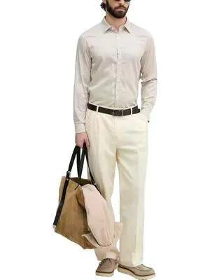 Armani Exchange Check-print Long-sleeve Shirt - Neutrals