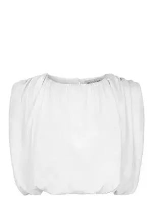 NICHOLAS Nadira Crinkled Texture Sleeveless Top - White