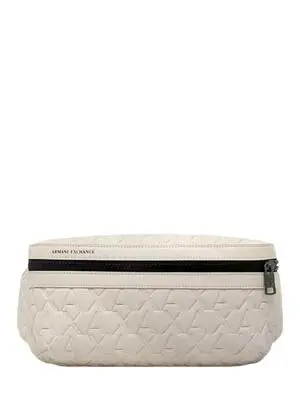 Armani Exchange Embossed Logo Belt Bag - Neutrals