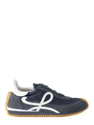 Loewe Flow Runner 2.0 Suede-trimmed Shell Sneakers - Blue