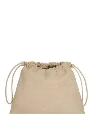 Vince Sarai Croc-embossed Nubuck Leather Crossbody Bag - Marzipan