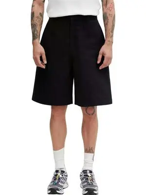 ADER ERROR Logo-patch Wide-leg Shorts - Black