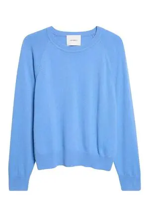 LISA YANG Cambrie Cashmere Raglan Sleeve Sweater - Azure