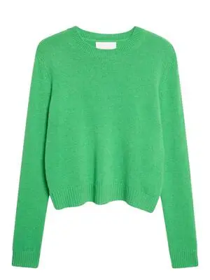 LISA YANG Mable Cashmere Crewneck Sweater - Basilico