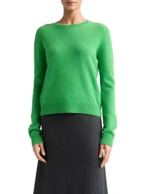 LISA YANG Mable Cashmere Crewneck Sweater - Basilico