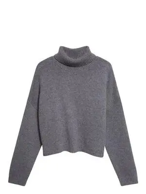 LISA YANG Zerlina Cashmere Turtleneck Sweater - Graphite
