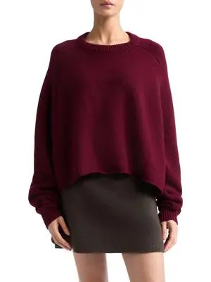 LISA YANG Lisa Yang Oversize Raglan Sleeve Cashmere Sweater