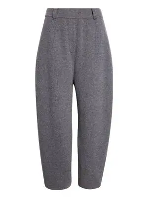 LISA YANG Cashmere Barrel Leg Sweater Pants - Graphite