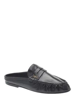 Saint Laurent Saint Laurent Le Penny Loafer Mule Nero