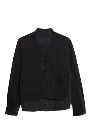 SACAI Sacai Cardigan Front Denim Shirt