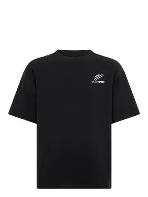 PLEIN SPORT Pique Round Neck T-shirt Icon - Black