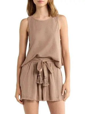 Elan Elan Drawstrong Shorts Brown
