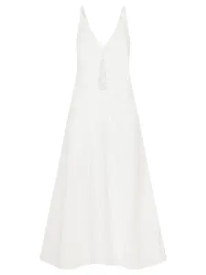 SIR. Klara Embroidered Maxi Dress - Neutrals