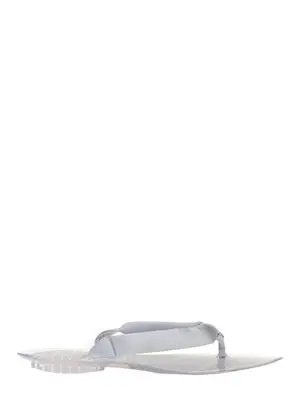 Alaïa ALAÏA Satin Flip Flop Sandals Grey