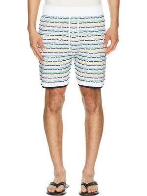 Casablanca Tuck Stitch Shorts - Multi