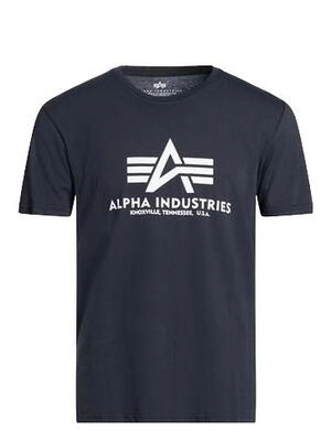 Alpha Industries Man T-shirt Dark Green Size Xl Cotton Blue