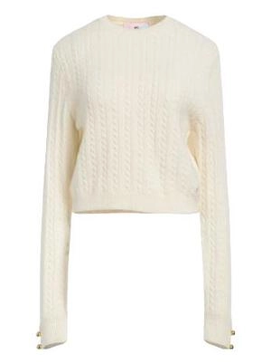 CHIARA FERRAGNI Embellished Wool Blend Sweater - Ivory