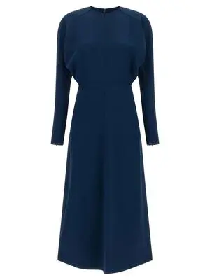 Victoria Beckham Victoria Beckham Dolman Midi Dress Blue