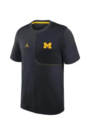 JORDAN Brand Michigan Sideline Coach Dri-fit College Top - Blue