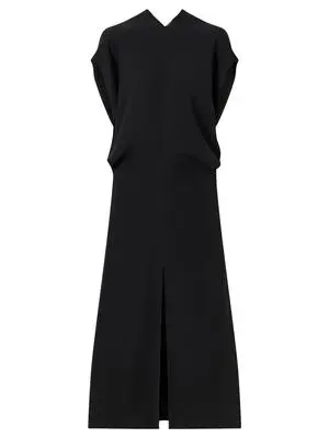 THE ROW Jeyra Silk Midi Dress - Black