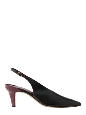 Chloé Suzie Leather Slingback Pumps - Black