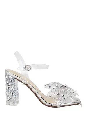 Steve Madden X Betsey Johnson Pratt Embellished Bow Sandal - Silver
