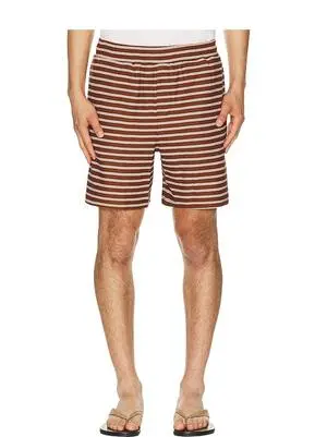 BOUND Stripe Jacquard Shorts - Rust