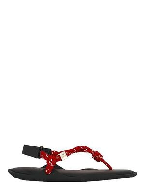 FLÃ²WZE Flòwze Flò Cord And Rubber Sandals - Red