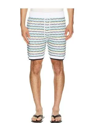 Casablanca Tuck Stitch Shorts - Multi