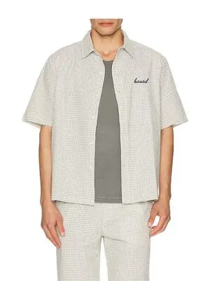 BOUND Gingham Cropped Shirt In . Also - Grey