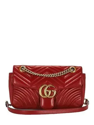 FWRD RENEW Gucci Gg Marmont Shoulder Bag - Red