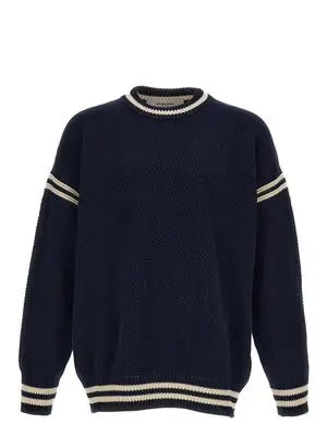 GOLDEN GOOSE Reynard Crew-neck Sweater - Blu