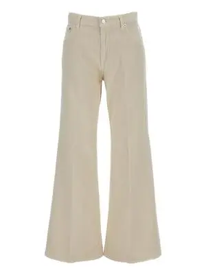 HAIKURE Clara Velvet Trousers - Bianco