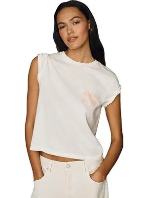 ANINE BING Shelley Surfer T-shirt - Ecru