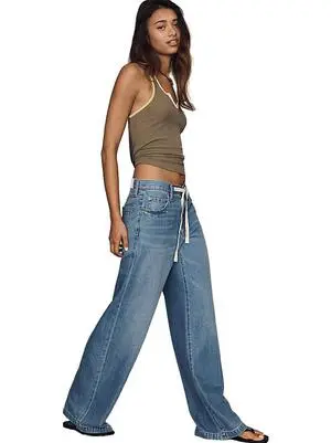 PISTOLA Jadyn High-rise Wide-leg Drawstring Jeans - Expanse