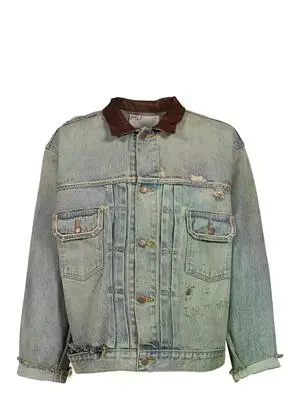 PALY Buffalo 66 Distressed Denim Jacket - Blue