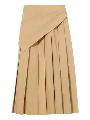 Claudie Pierlot Pleated Midi Skirt - Neutrals