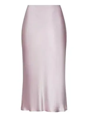 L'Agence Perin Silk Midi Skirt - Pink
