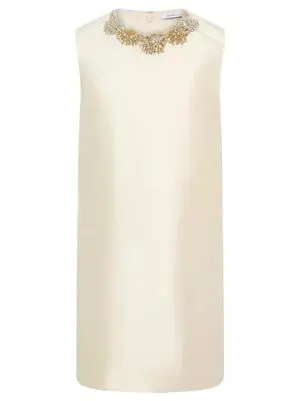 Rachel Gilbert Ludovica Embellished Mini Dress - Neutrals