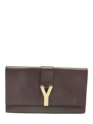 Saint Laurent Ligne Y Clutch Bag - Red