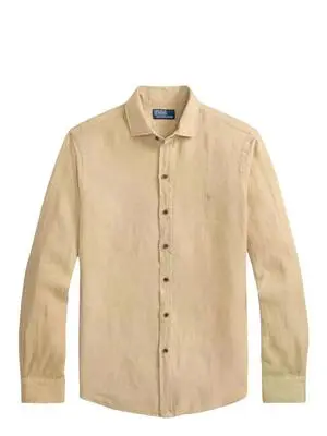 Polo Ralph Lauren Custom Fit Pony-embroidered Shirt - Neutrals