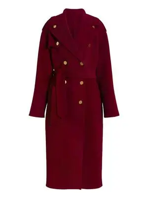 ALBERTA FERRETTI Alberta Ferretti Double-Breasted Belted Coat