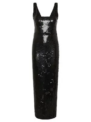 Rachel Gilbert Kayla Sequin-embellished Gown - Black