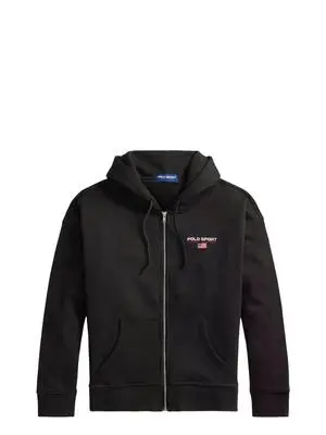 Polo Ralph Lauren Polo Sport Logo-embroidered Hoodie - Black
