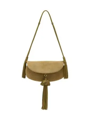 Ulla Johnson Paloma Flap Tassel Bag - Olive