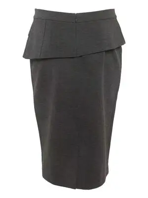 Emporio Armani Layered Pencil Midi Skirt - Grey
