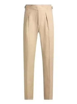 Polo Ralph Lauren Pleated Buckle-waistband Trousers - Neutrals